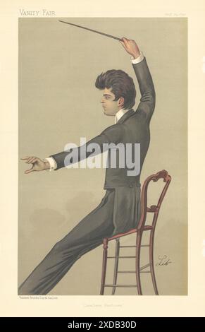 Pietro Mascagni -Vanity Fair cartoon by Lib (Liberio Prosperi ...