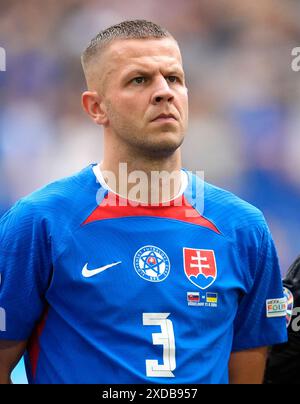 Slovakia's Denis Vavro during the UEFA Euro 2024 Group D match at the ...