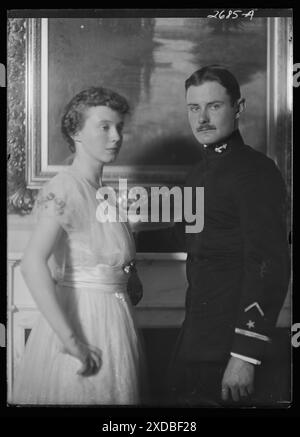Mr. Miller and Miss Carnegie, portrait photograph, 1918 Dec. 11 ...