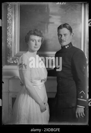 Mr. Miller and Miss Carnegie, portrait photograph, 1918 Dec. 11 ...