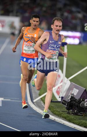 Rory Leonard of Great Britain competing in the men’s 10.000m final at ...