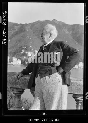 Hauptmann, Gerhart, standing outdoors. Genthe photograph collection ...