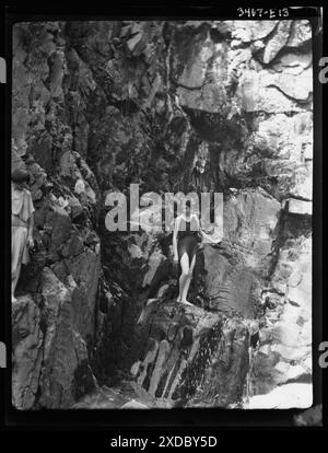 Tonetti, Miss, at Sneding's Landing. Genthe photograph collection Stock ...