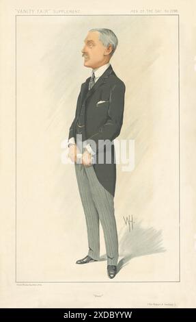 VANITY FAIR SPY CARTOON Robert Wigram Crawford 'A man of weight…' BoE ...