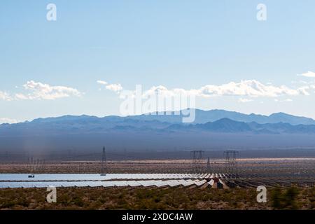 Solar fields, Nevada landscape Stock Photo - Alamy