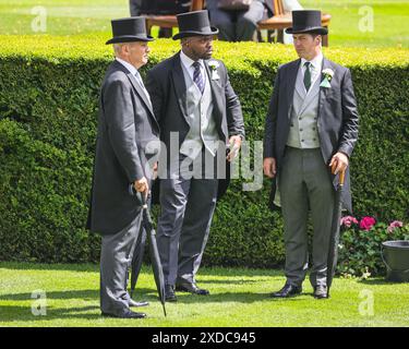 Racegoers enjoy food and drink in the carpark on day four of Royal ...