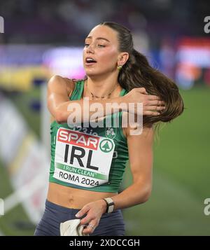Sophie Becker of Ireland competing in the women’s 4x400m relay final at ...