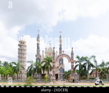 Our Lady of Fatima Church at Perampalli, Udupi, India Stock Photo - Alamy