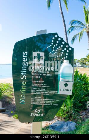 First Aid Bottle of Vinegar for medicinal treatment of Box Jellyfish ...