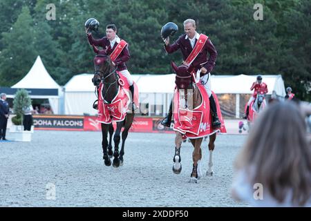 Michael Pender and Jérôme Guery during the prize giving ceremony of the ...