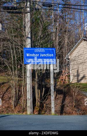 Welcome to Windsor Junction sign on Windsor Junction Road in Nova ...