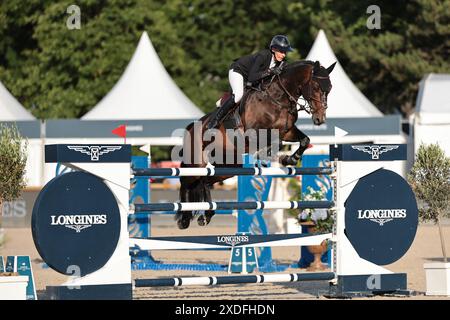 Nadja Peter Steiner of Switzerland with No-Comment de Septon during the ...