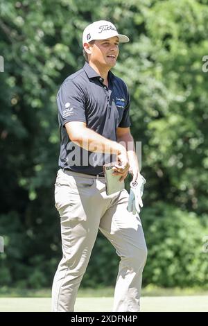 Norman, OK, USA. 22nd June, 2024. Alistair Docherty on the 11th hole ...