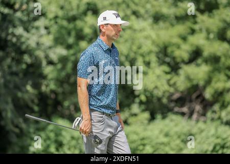 Norman, OK, USA. 22nd June, 2024. Alistair Docherty on the 11th hole ...
