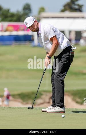 Norman, OK, USA. 22nd June, 2024. Alistair Docherty on the 11th hole ...