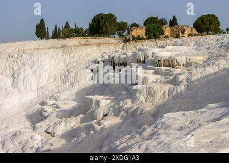 Travertines at Pamukkale in Denizli City, Turkiye Stock Photo - Alamy