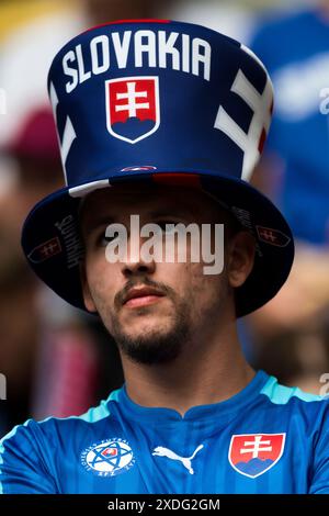 Fan of Slovakia prior to the Euro 2024 Group Stage E football match ...