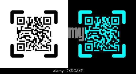 Fake QR code scan me vector illustration Stock Vector Image & Art - Alamy
