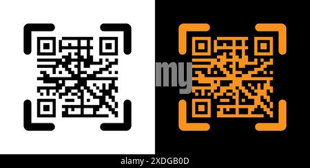 Fake QR code scan me vector illustration Stock Vector Image & Art - Alamy