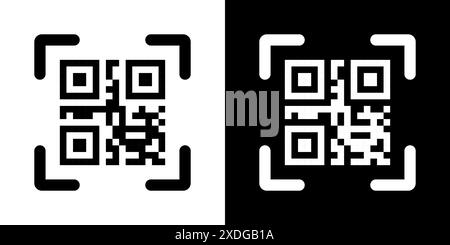 Fake QR code scan me vector illustration Stock Vector Image & Art - Alamy