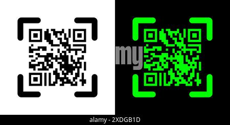 Fake QR code scan me vector illustration Stock Vector Image & Art - Alamy