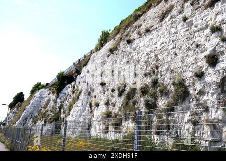 chalk cliffs in ramsgate town,thanet,east kent,uk june 2024 Stock Photo ...