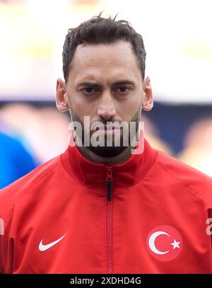 DORTMUND, GERMANY - JUNE 22: Hakan Calhanoglu of Turkiye looks on ...