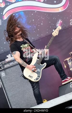 Steve Jewell von Black Stone Cherry live auf dem Summerside Festival ...