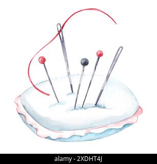 A sewing pin drawing, hand drawn doodle gravure vintage style, sketch ...