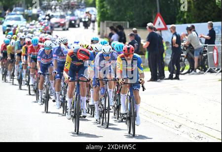 Zottegem, Belgium. 23rd June, 2024. Belgian Lotte Kopecky of SD Worx ...