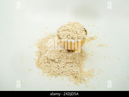 A Copper Bowl Filled with beaten Rice Flakes aka Chiura Chiuda for ...