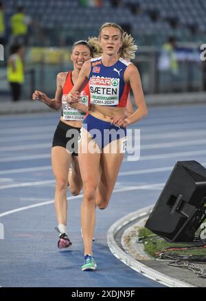 Amalie Sæten of Norway competing in the womens 5000m at the European ...