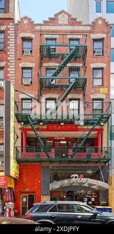 NYC Chinatown: 22 Mott Street, Masonic Building, is a six-story brick ...