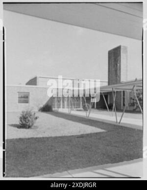 Cherry Lane School, Carle Place, Long Island. Exterior II. Gottscho ...