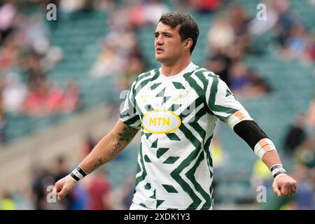 Franco Mostert of South Africa warms-up ahead of the Quilter Nations ...