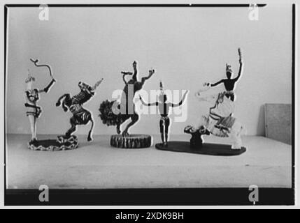 Eileen Allen, 50 E. 57th St. Pipe cleaner statues: circus horses and ...