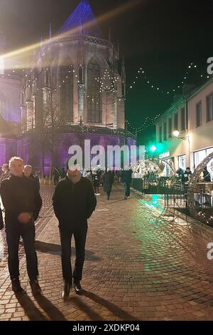 Colmar, France - December 21, 2023: Interior of St. Martin church Stock ...