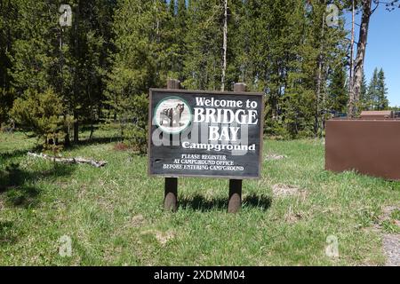 The Bridge Bay Campground at Yellowstone National Park offers visitors ...