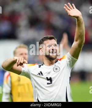 Niclas Fullkrug of Germany celebrates the victory following the UEFA ...