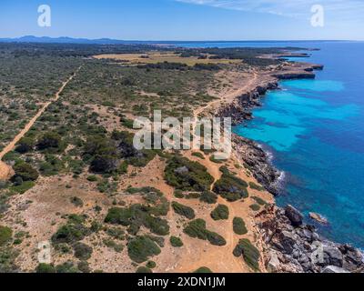 Coastline of Estalella, Llucmajor, protected area, Xarxa Natura 2000 ...