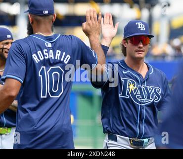 Tampa Bay Rays outfielder Jonny DeLuca poses for a portrait during ...