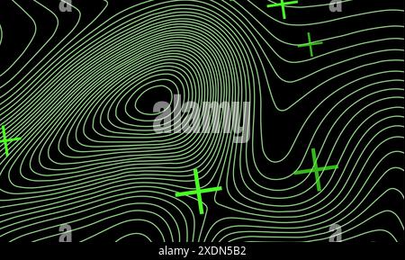 Star funky line retrofuturism. Abstract retro wave lines Stock Vector ...