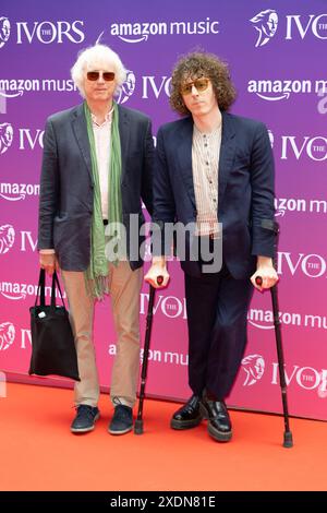 Henry Harrison (L) and Blaine Harrison at the Ivor Novello Awards at ...