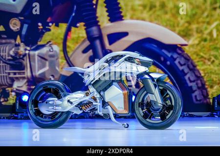 Yamaha MOTOROiD2 concept bike on display at The 45 Bangkok ...