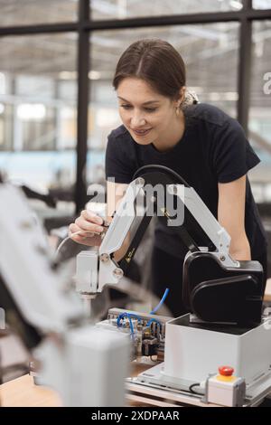 Student girl in robotics class Stock Photo - Alamy