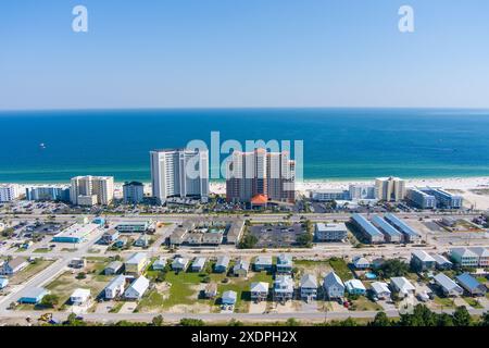 Aerial view of Gulf Shores, Alabama Stock Photo - Alamy