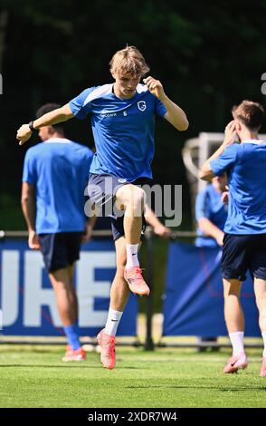 Genk, Belgium. 24th June, 2024. Genk's goalkeeper Hendrik Van ...