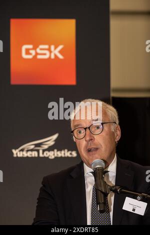 Gembloux, Belgium. 24th June, 2024. A new entrepot of the GSK ...