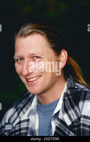 Michael Fitz, deutscher Schauspieler, Portrait, circa 1994 Stock Photo ...