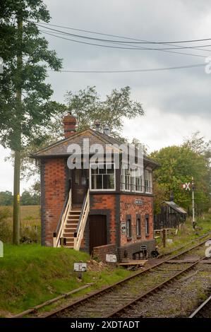 Signal Box At Cranmore East Somerset Railway Somerset England UK Stock ...